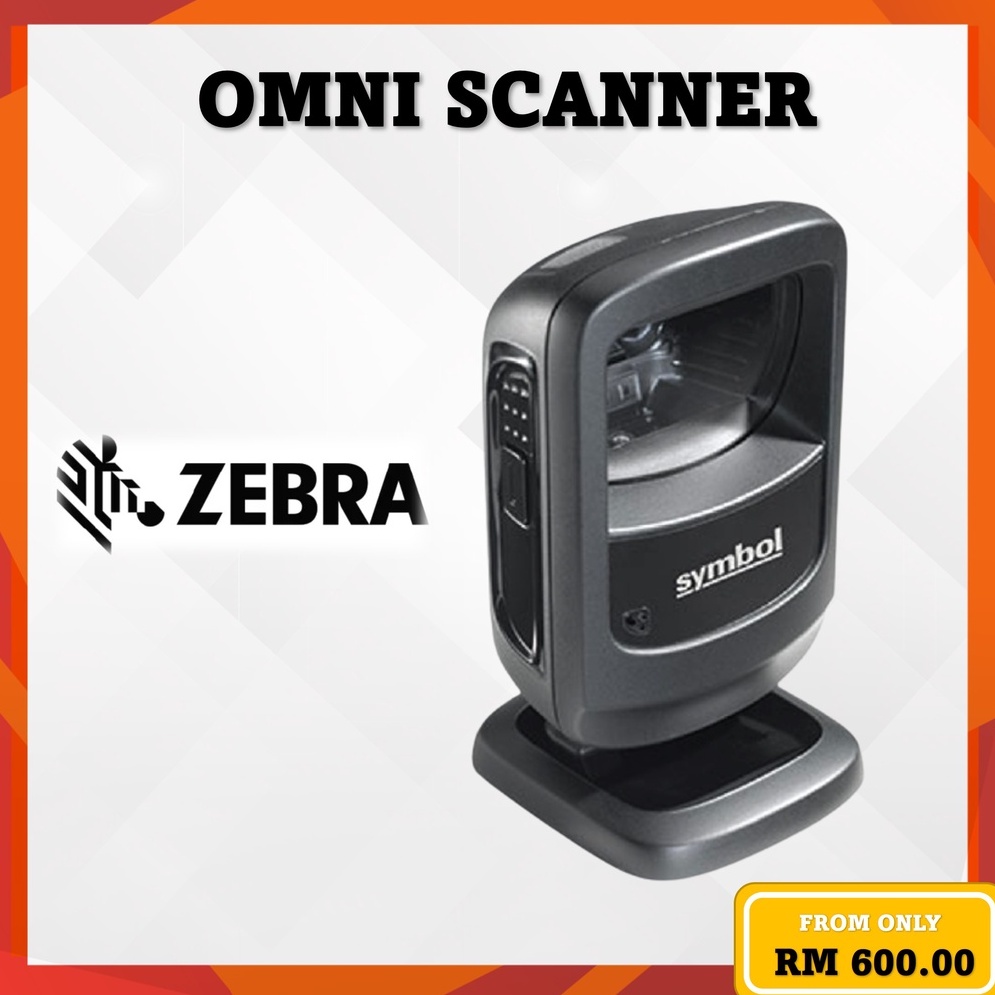 Zebra Symbol DS9208 2D Omni Directional Barcode Scanner QR Scan ...