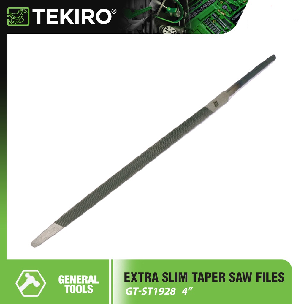 TEKIRO GT-ST1928 4" Extra Slim Taper Saw Files ( ST1928 ) | Shopee Malaysia