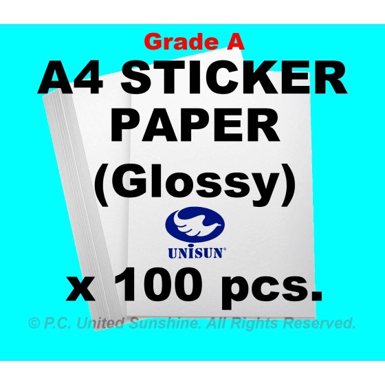 A4 STICKER PAPER High Quality GLOSSY or SIMILI MATTE (Grade A or B ...