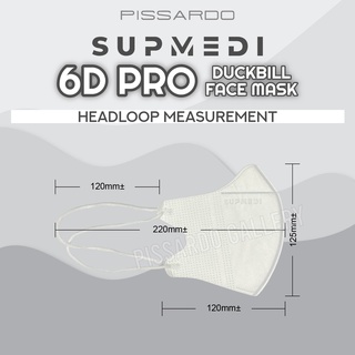 【SUPMEDI 6D PRO DUCKBILL HEADLOOP / EARLOOP MASK】10pcs/Pack 4Ply Adult ...