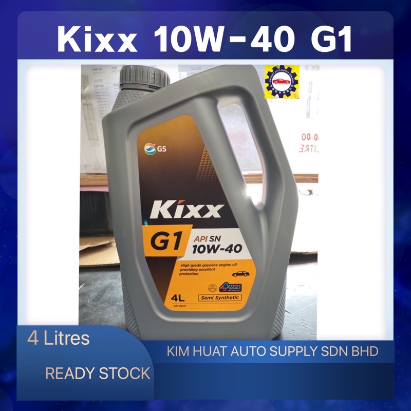 KIXX G1 SN PLUS 10W-40 Semi Synthetic 4L | Shopee Malaysia