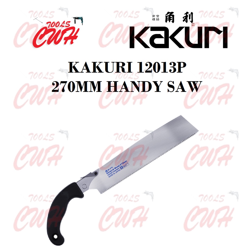 KAKURI JAPAN 270MM MULTIPURPOSE HANDY SAW WOOD PVC PIPE BAMBOO SAWING ...