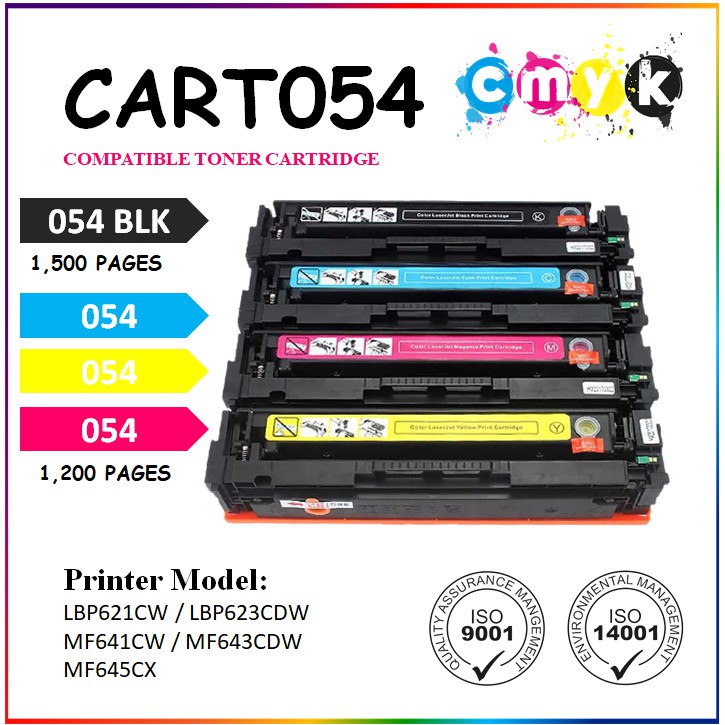 CANON CART 054 Compatible Toner CRG054 / CANON 054 for LBP621cw LBP621 ...