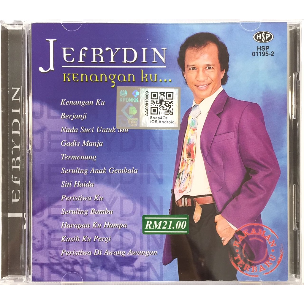 JEFRYDIN-Kenangan Ku (CD) | Shopee Malaysia