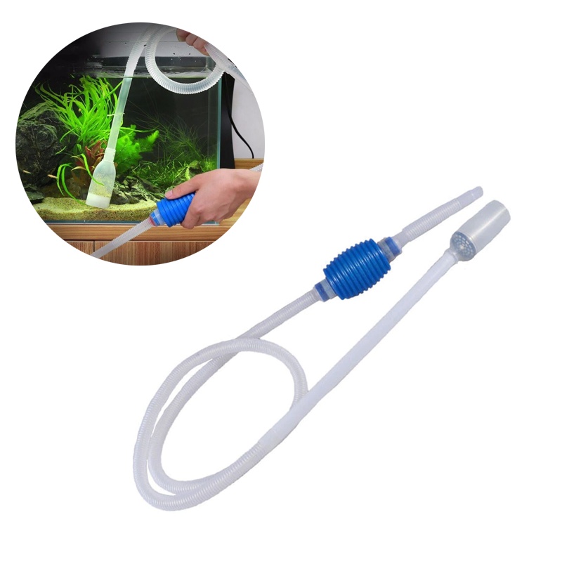 Siphon Pump-Aquarium Clean Vacuum Water Change Changer Gravel Cleaner ...
