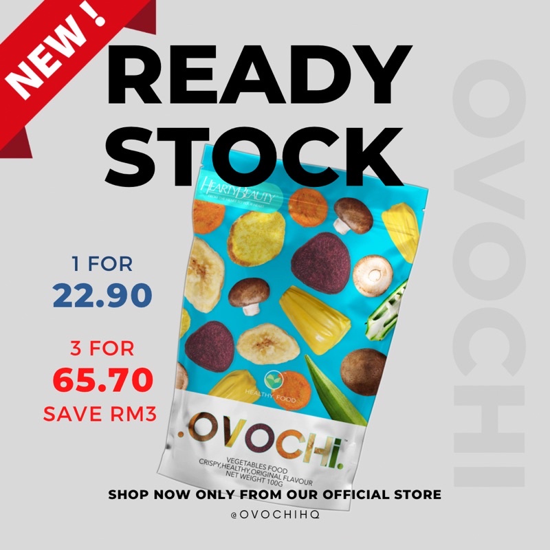 HBE249 | OVOCHI HEALTHY HEARTY VEGGIE SNACK [FAST SHIPPING] | Shopee ...