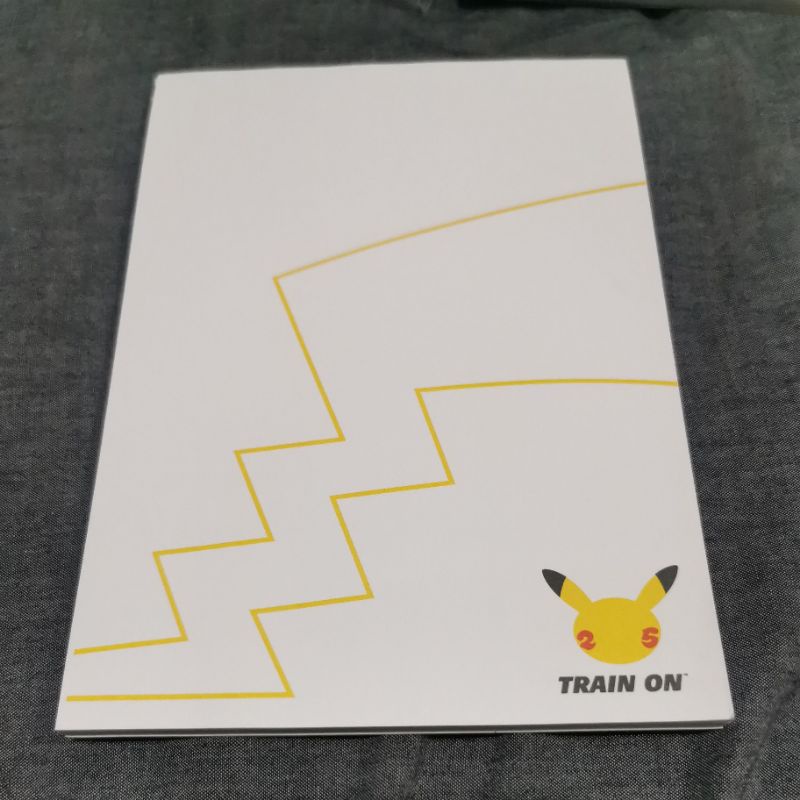 Pokemon Note Pad paper 48pcs (25th Celebration Pikachi logo) | Shopee ...