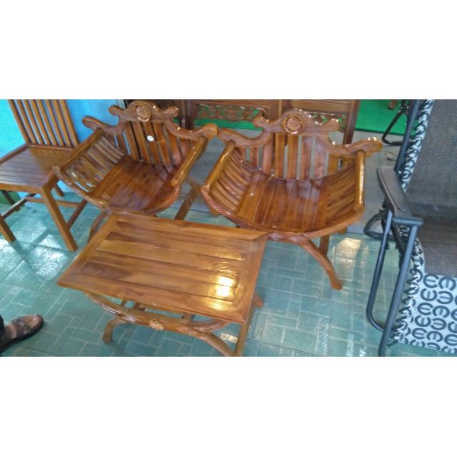 Set kerusi jati yuyu mebar | Shopee Malaysia