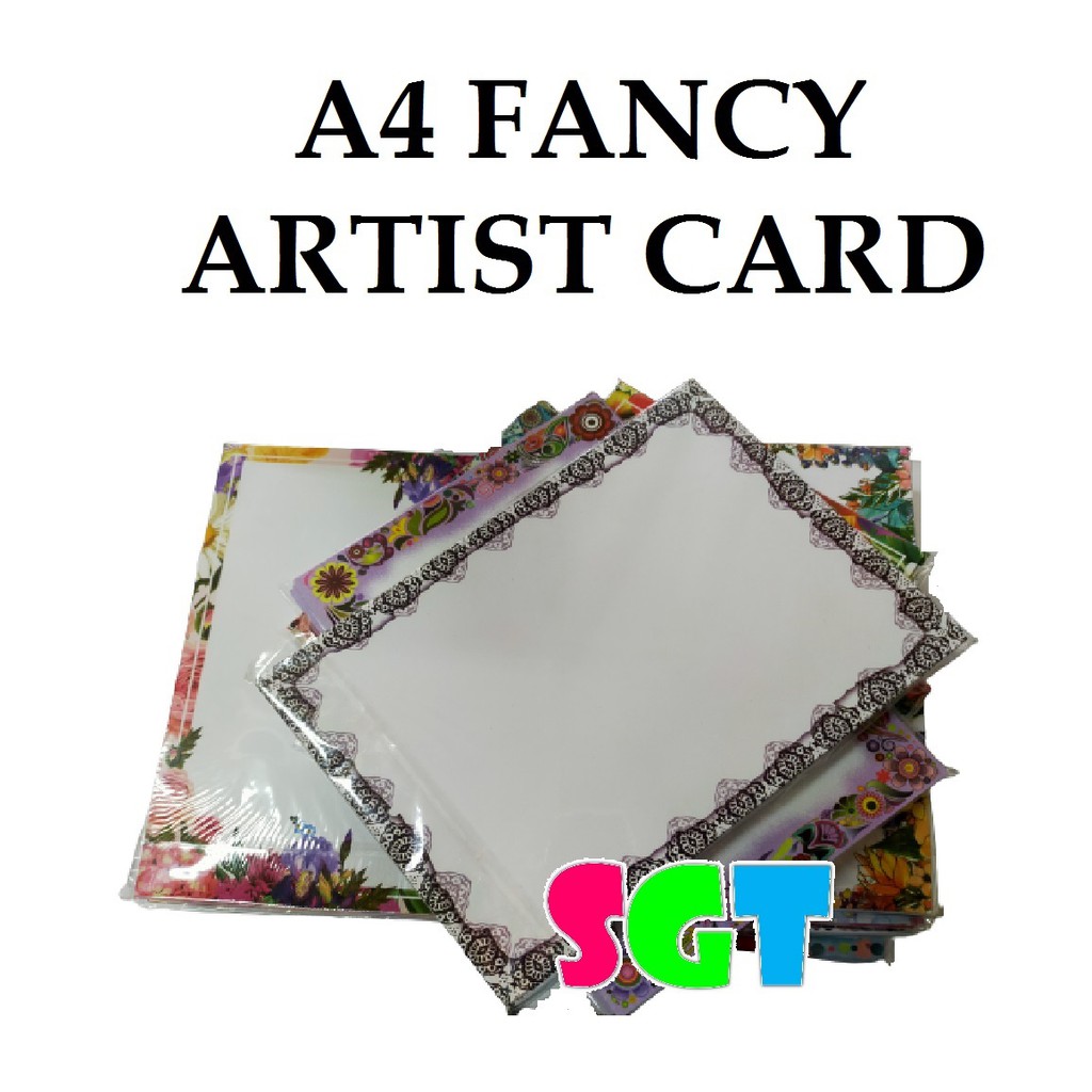 A4 Fancy Artist Card ( 10 PCS / PACK ) | Shopee Malaysia