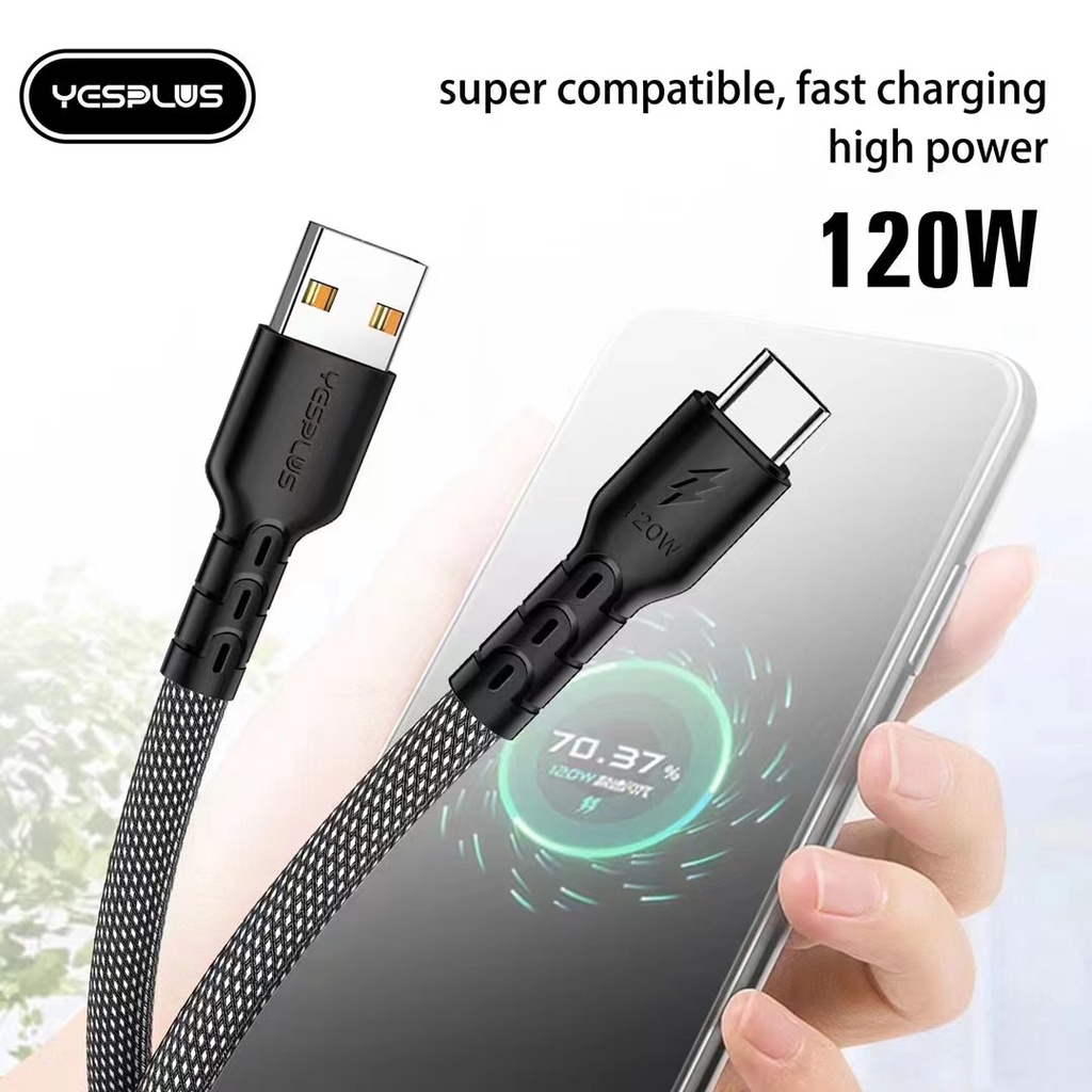 YESPLUS YS-825 / YS-826 / YS-827 120W USB Data Cable / 5A Super Fast ...