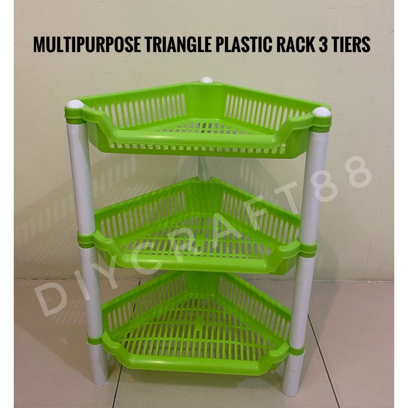 RAK PLASTIC SERBAGUNA SEGI TIGA 3 TINGKAT / MULTIPURPOSE TRIANGLE ...