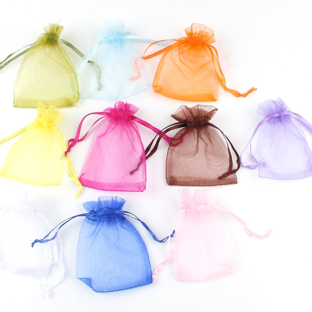 10pcs 10x15cm Jewelry Bag Wedding Gift Organza Jewelry Bag Display ...