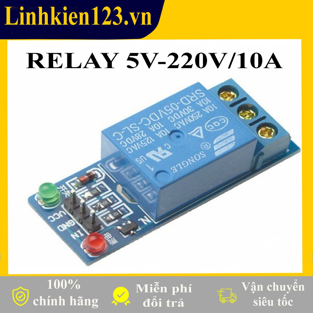 1 Channel Relay Module 5V-220V/10A | Shopee Malaysia