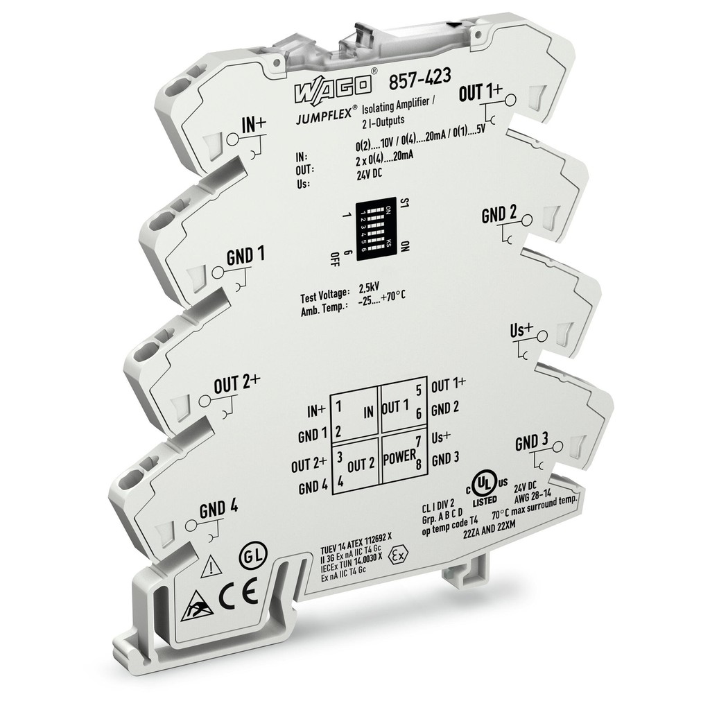 WAGO (857-423) - Signal Splitter, Isolation amplifier; Current and ...