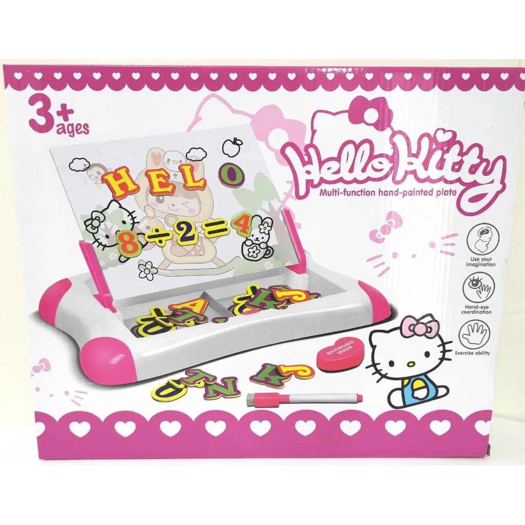 HELLO KITTY MAGNETIC BOARD + WHITE DRAWING BOARD - 2IN1 | Shopee Malaysia