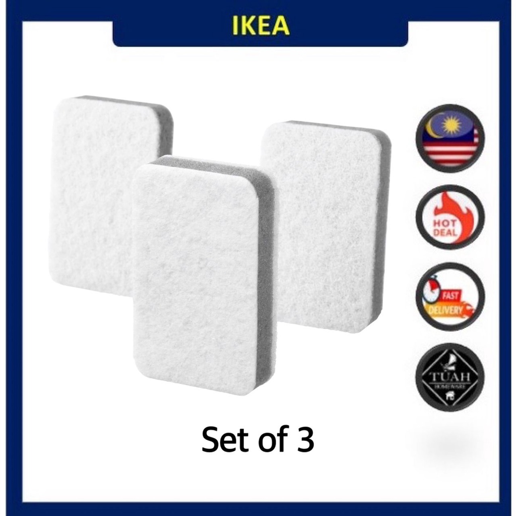 IKEA SVAMPIG Sponge (Set of 3) | Shopee Malaysia