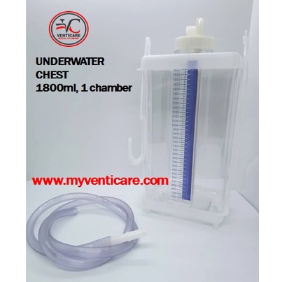 UNDERWATER CHEST 1800ml 1 chamber WITH TUBING & CONNECTOR | Shopee Malaysia