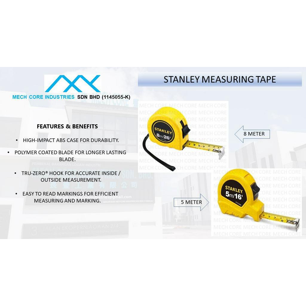 STANLEY MEASURING TAPE ( 5METER , 8METER ) | Shopee Malaysia