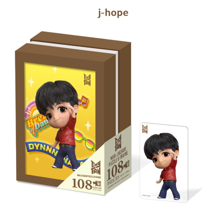 BTS TINYTAN DYNAMITE JIGSAW PUZZLE Framed box with photo card Official Authentic BANGTAN BOYS ...