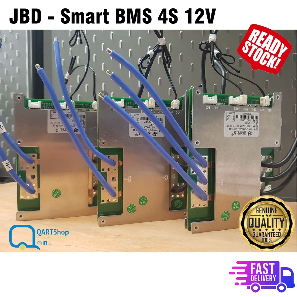 JBD - Smart BMS 4S 12V Lithium-ion / LiFePo4 Battery Management System ...