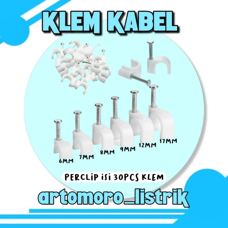 Concrete Nail Cable Clamps / Cable tie clamps NO 6,7,8,9,12,17mm ...