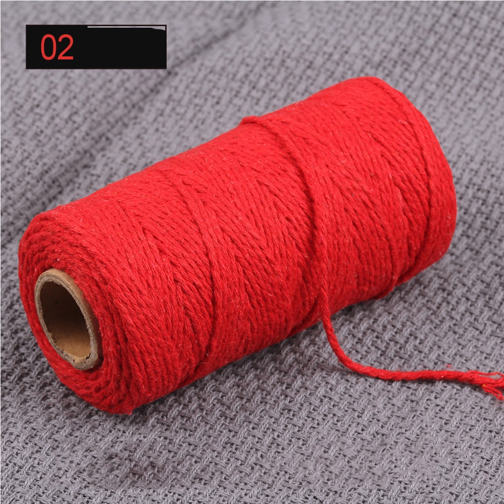 100m Long/100Yard Pure Cotton Twisted Cord Rope Artisan String Crafts ...
