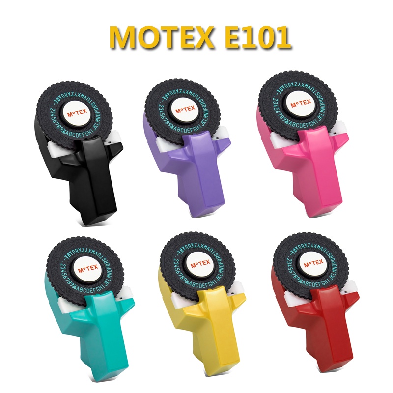 Original MOTEX E101 Label Maker with 5pcs 3D Embossing Tape 9mm Black ...