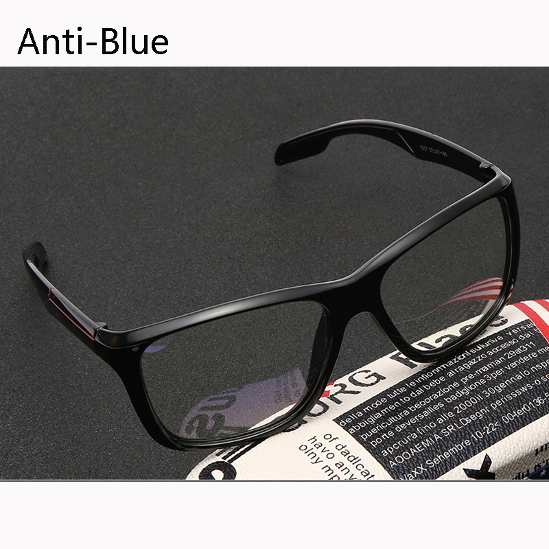 Men Computer Glasses Frame Retro Transparent Lens Outdoor Windproof ...
