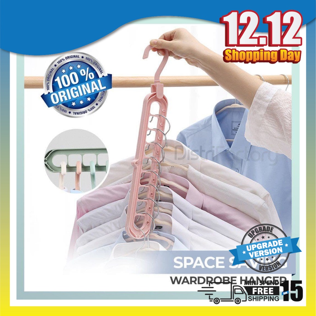 Multi-function Clothes Magic Hanger Save Space Folding Wardrobe Drying ...