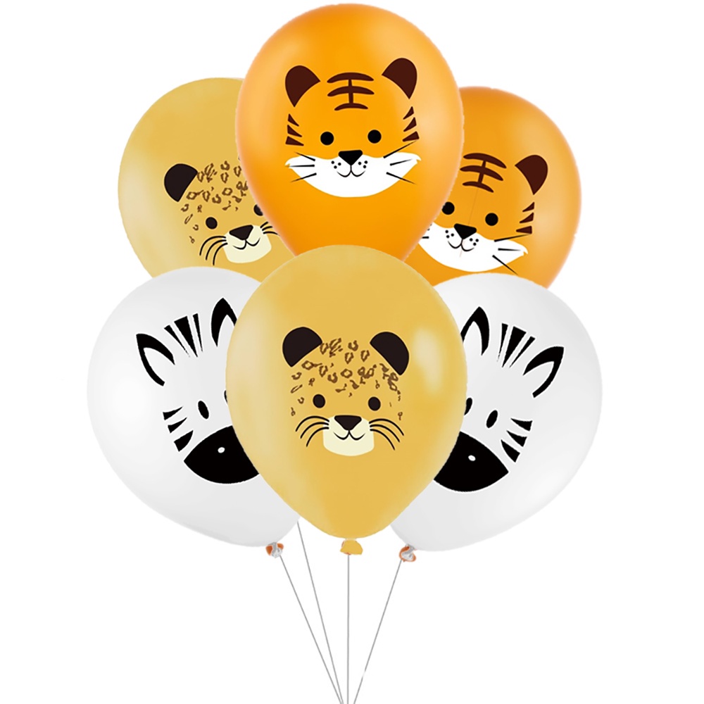 5pcs New Forest Animal Theme Party Balloon Set Cartoon Animal Zebra ...