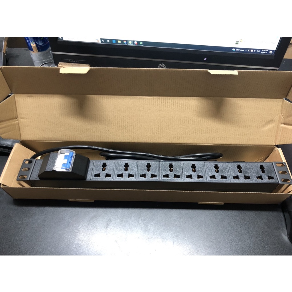 Pdu Power Bar 8 multi-purpose sockets with MCB 2P 16A for network ...