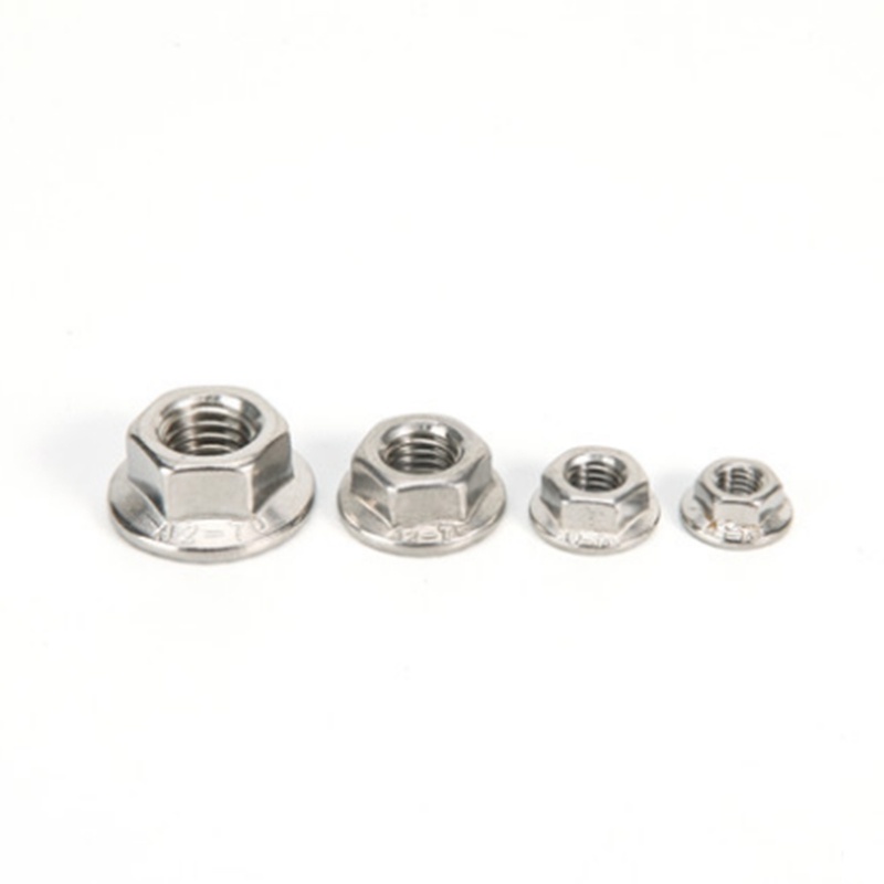 5/25/50pcs Stainless steel 316 hex flange nut anti-skid nut flange nut ...
