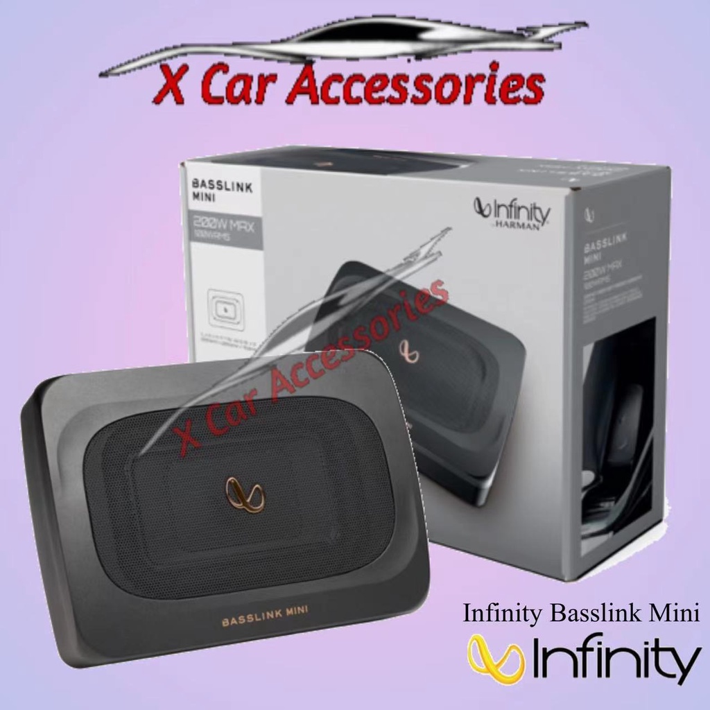 Infinity Basslink Mini Compact Under Seat Powered Subwoofer System 6" x ...
