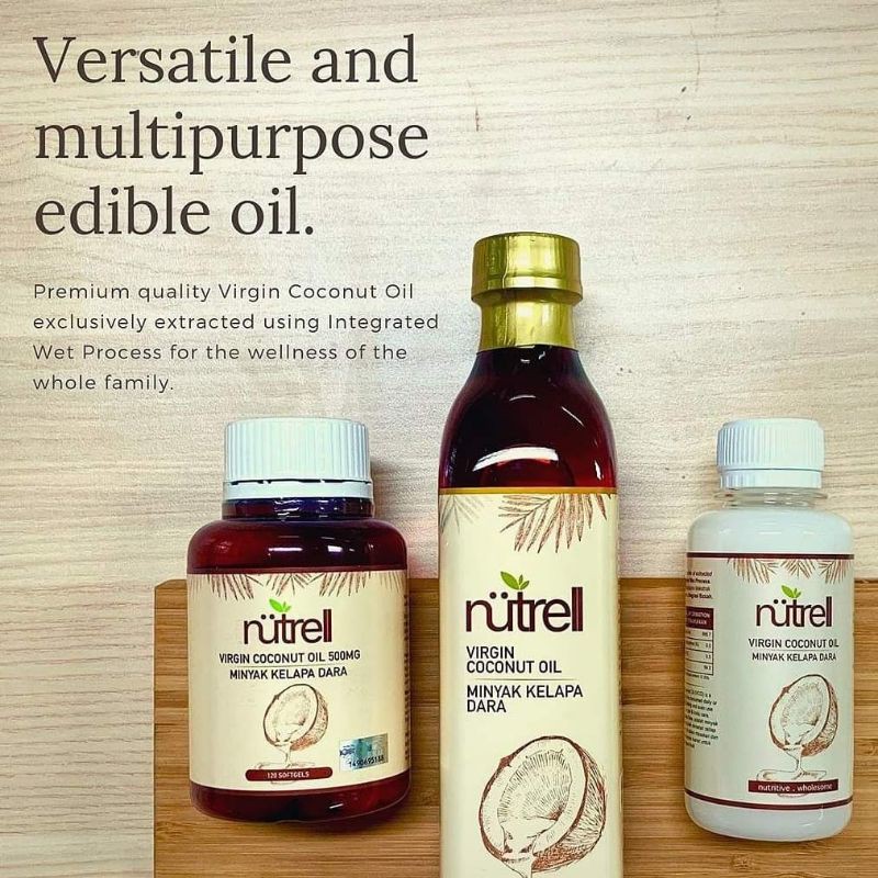 🔥UTM #VCO nutrell - 120 biji softgel🔥2 hingga 4 bulan makan | Shopee Malaysia