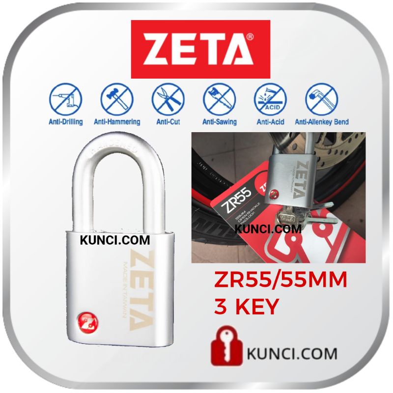 ORIGINAL ZETA PADLOCK ZR55 KUNCI 鎖頭 | Shopee Malaysia