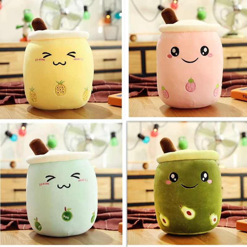 Soft Doll Boba Real-Life Bubble Tea Plush Toy Stuffed Food Milk Tea ...