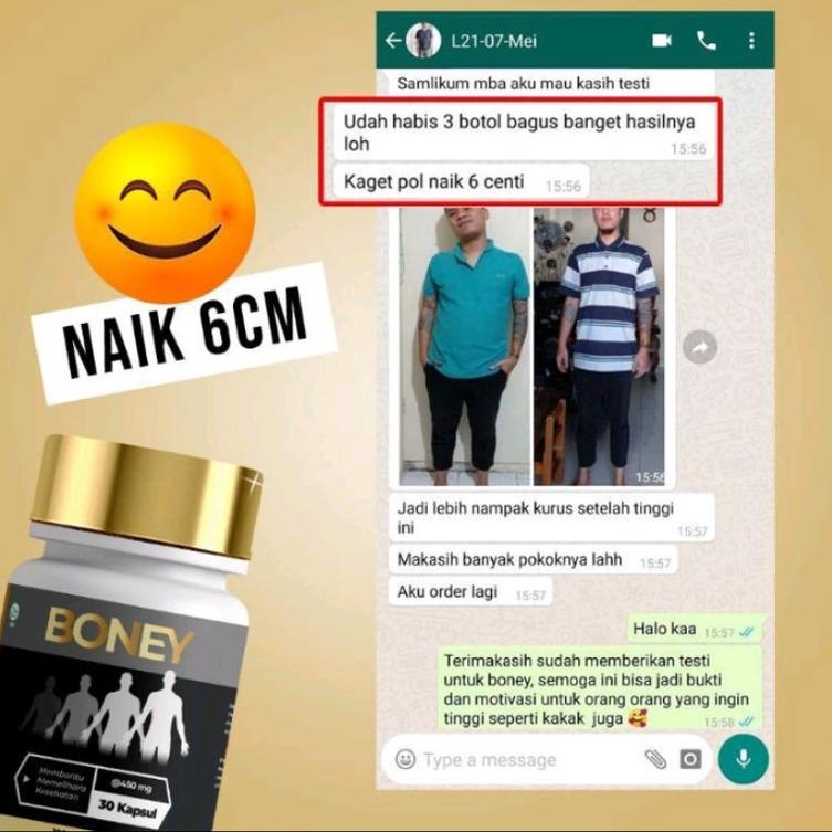 Boney INCREASING BODY HALAL AND BPOM BONEY INCREASING BODY 100% ...