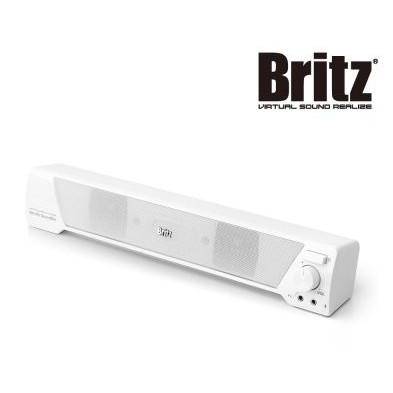 [Britz] Computer 2ch Stereo Soundbar Speaker Ba-R8 White Edition | Shopee Malaysia