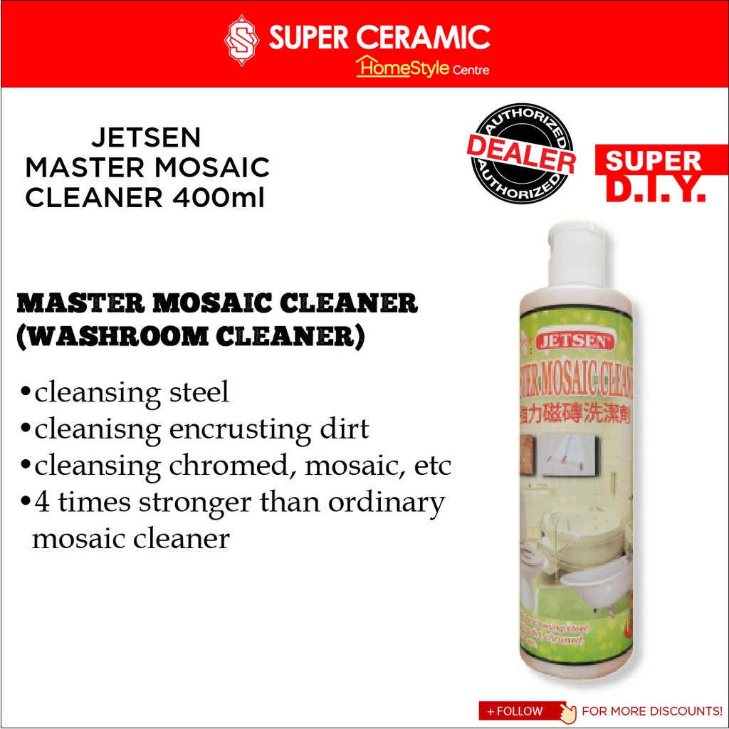 JETSEN MASTER MOSAIC CLEANER 400ml | Shopee Malaysia