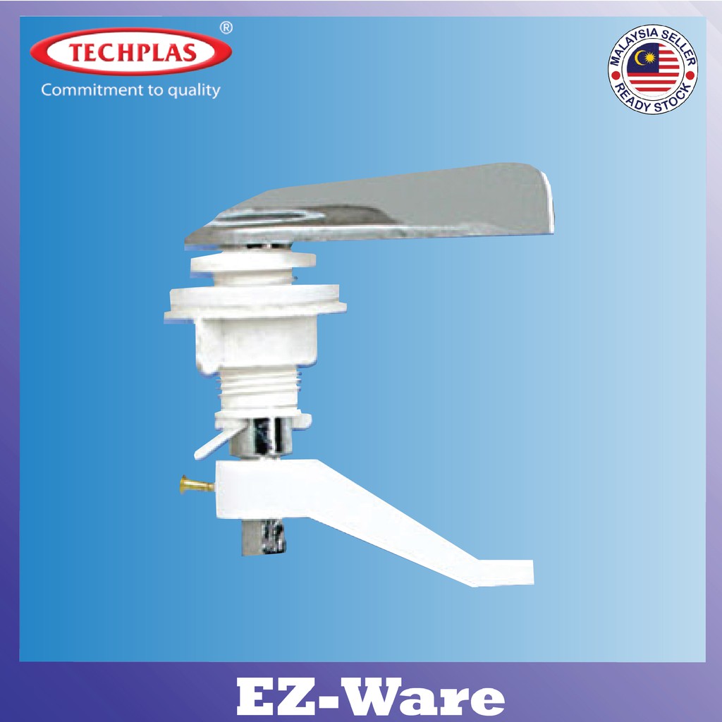 TECHPLAS 1004 Chrome plated plastic lever handle c/w chrome plate ...