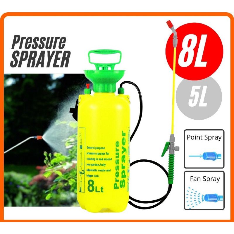 Garden Pressure Sprayer Pump Plastic Pesticide Control Tong Tangki ...