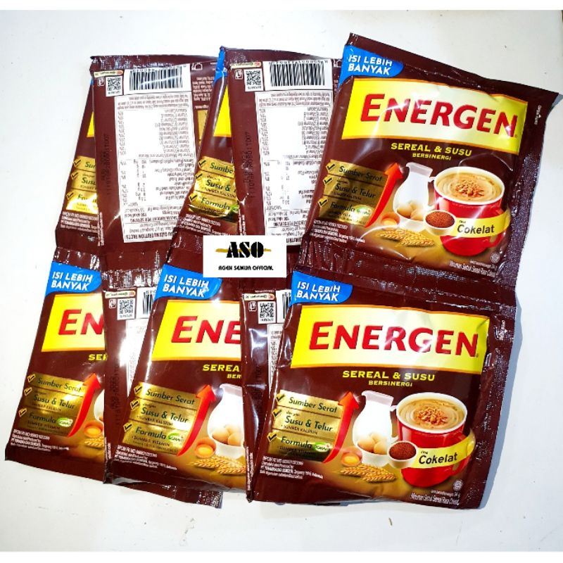 Energen Cereal Chocolate Vanilla Green Bean 32g New Packaging Contains ...