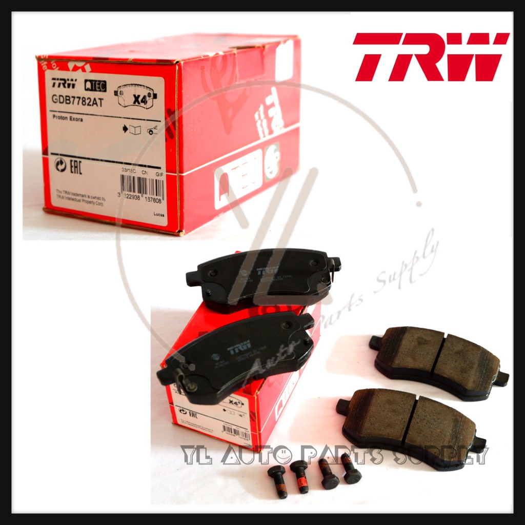 PROTON EXORA / PREVE / SUPRIMA S TRW FRONT DISC BRAKE PAD ( GDB7782 ...