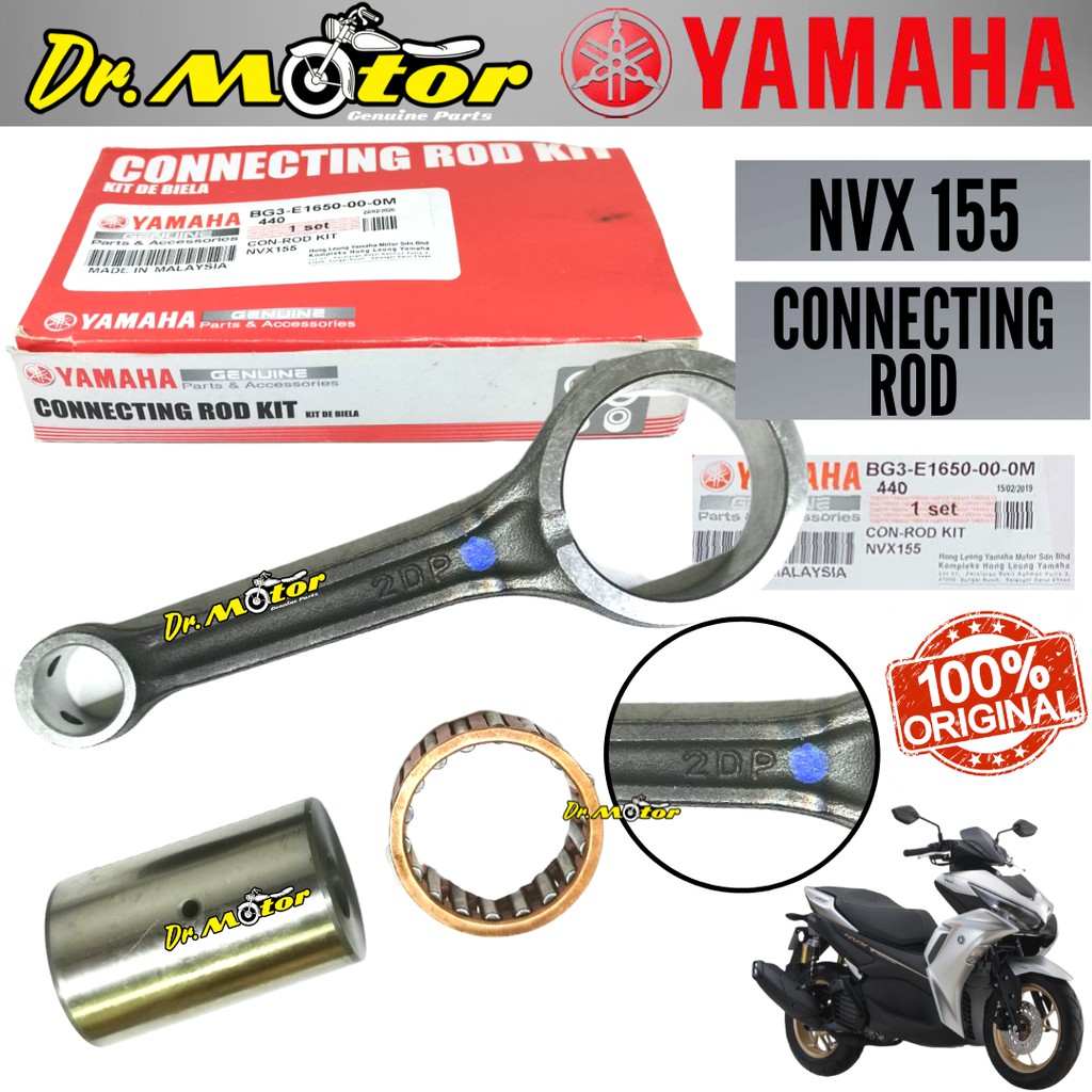 100% ORIGINAL YAMAHA NVX155 NVX 155 CONNECTING CON ROD KIT SET ...