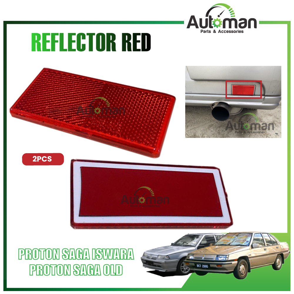 Proton Saga Old Saga Iswara Rear Bumper Reflector Red 93MM X 42MM ...