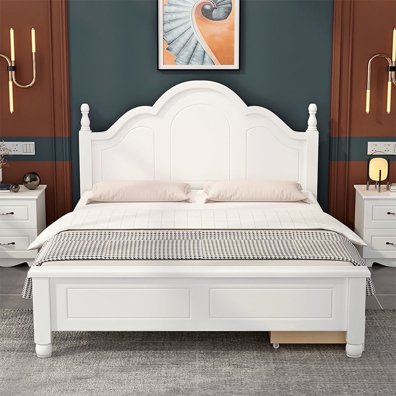 Katil single queen king solid wood pine | Shopee Malaysia