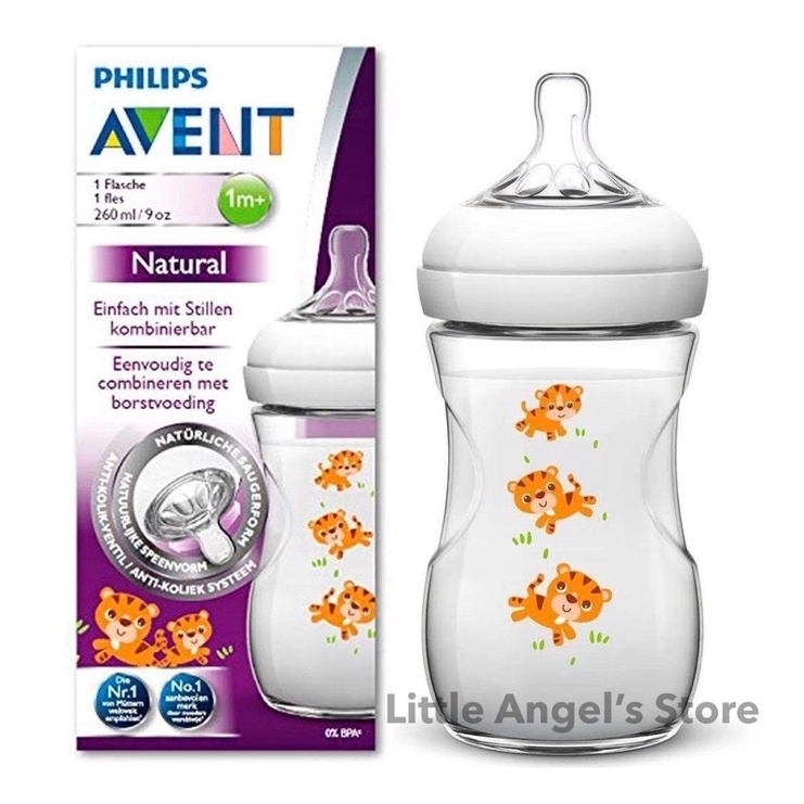 Philips Avent Natural 9oz/260ml Tiger Design Bottle (Botol Susu Philips Avent) | Shopee Malaysia