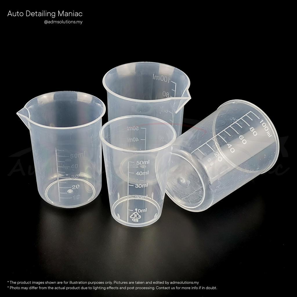 Transparent Measuring Cup (50ml, 100ml, Spout) Cawan Penyukat Muncung ...