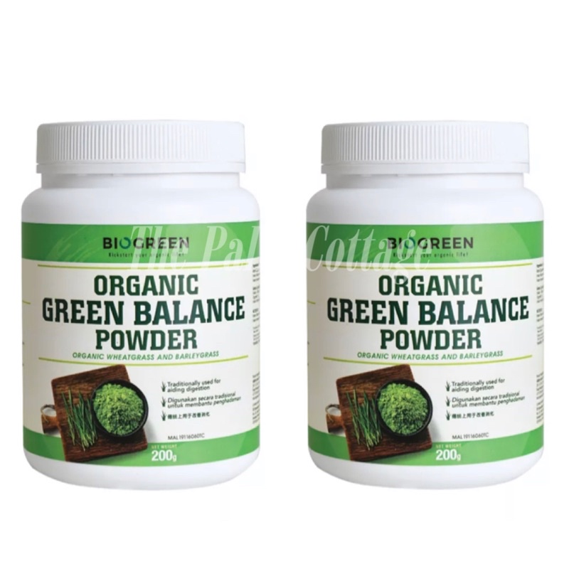 Biogreen Organic Green Balance Powder 有机大小麦苗粉 200G x 2tins | Shopee ...