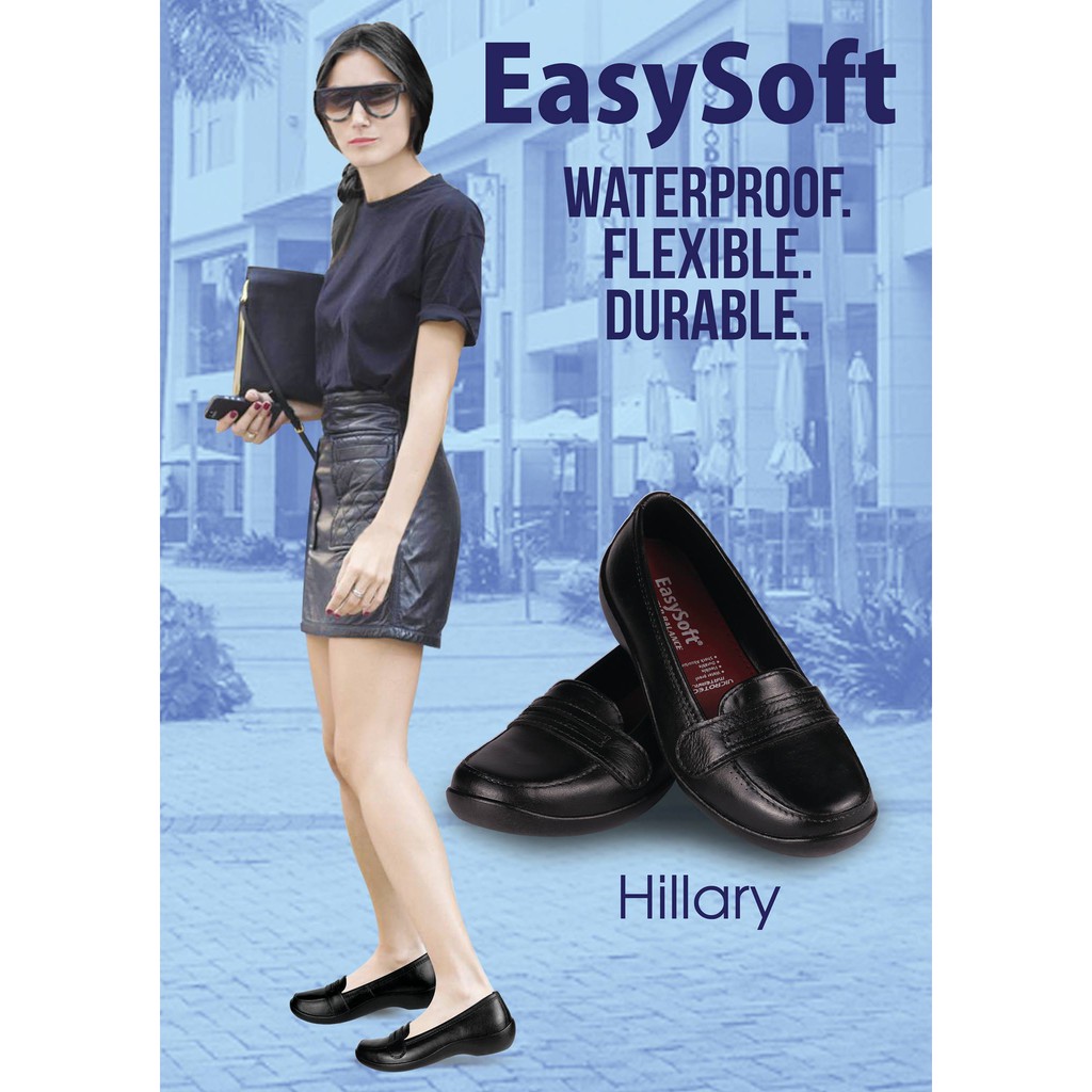 EasySoft Shoes "Hillary " for Kids, Ladies and Teens in black color | Shopee Malaysia
